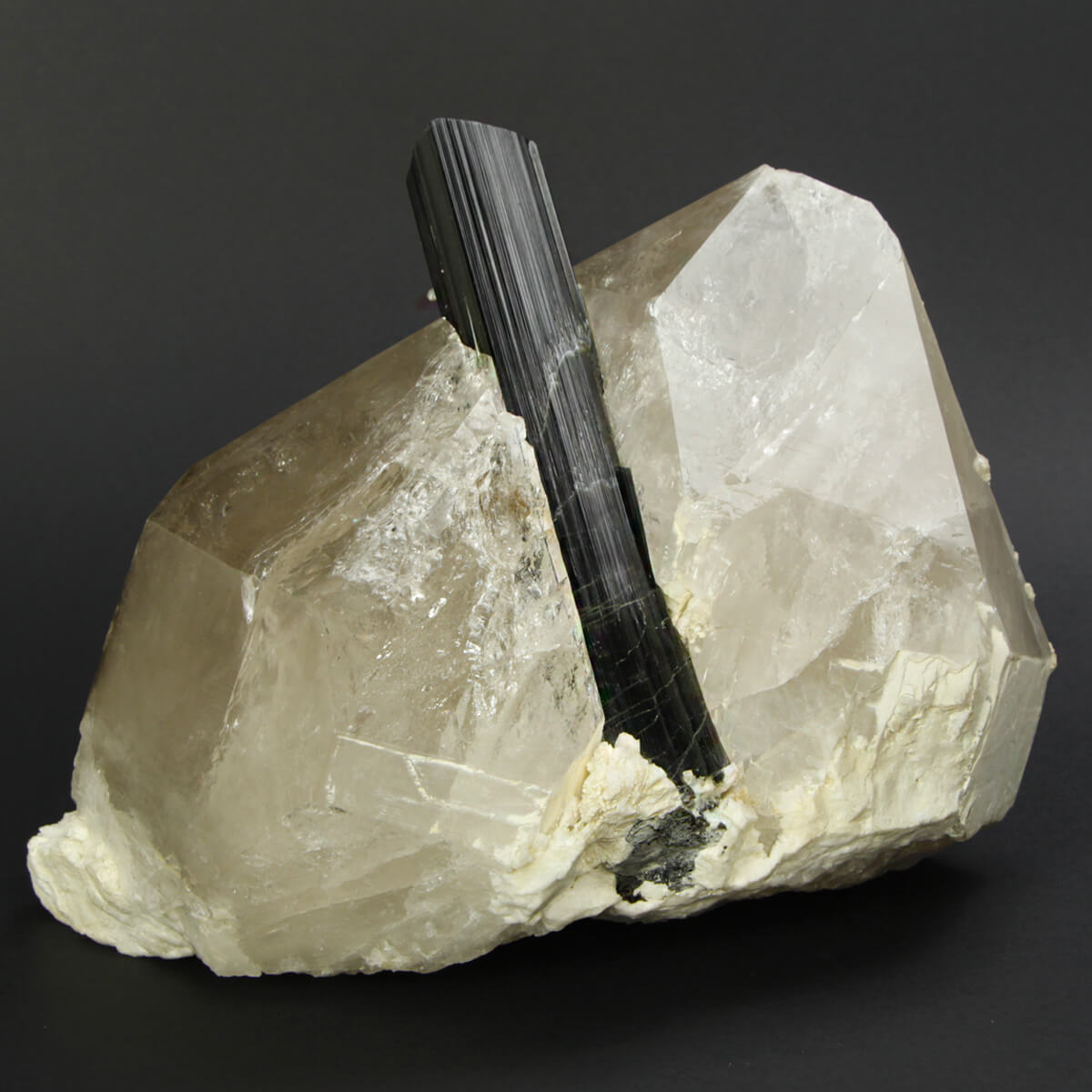 Turmalin auf Quarz – Brasilien